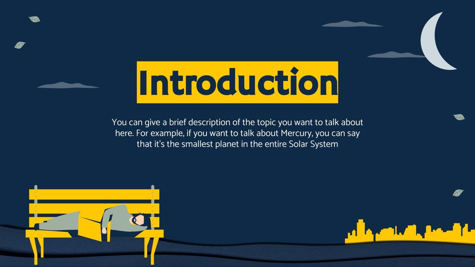 World Homeless Day | Google Slides and PowerPoint