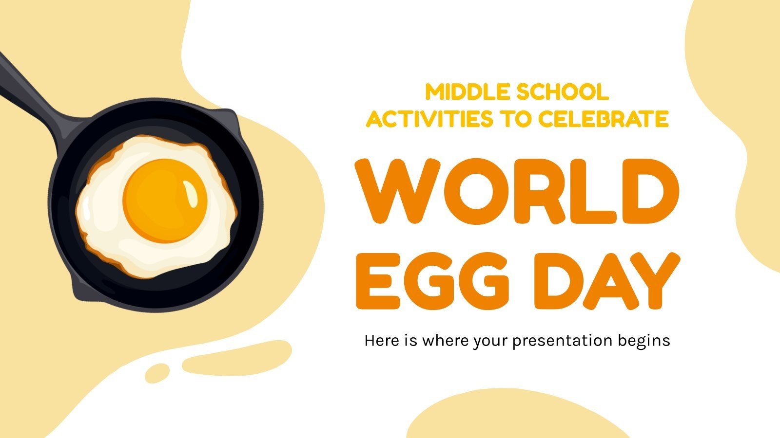Middle School Activities for World Egg Day | Google Slides