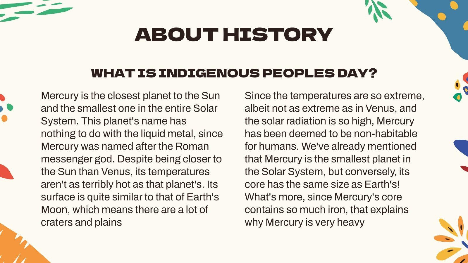 Indigenous People Day | Google Slides & PowerPoint