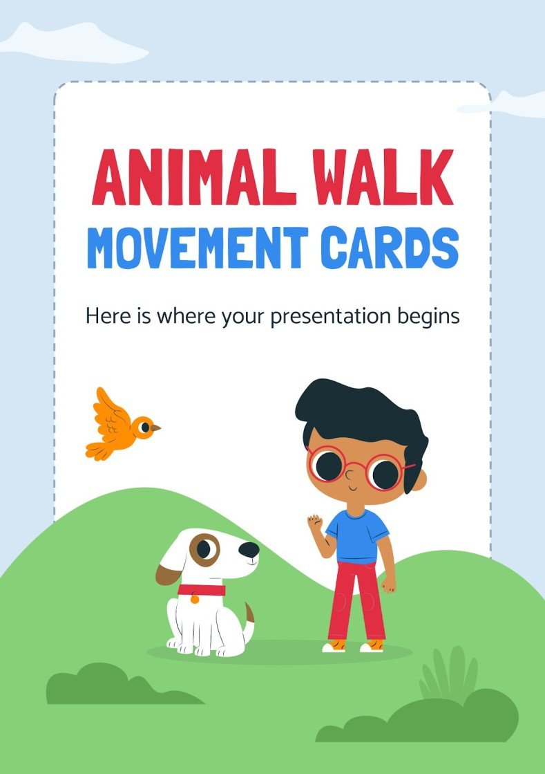 Animal Walk Movement Cards | Google Slides & PowerPoint