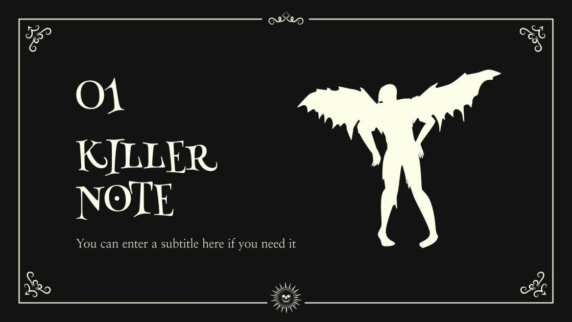 Killer Note: Anime Diary | Google Slides & PowerPoint template