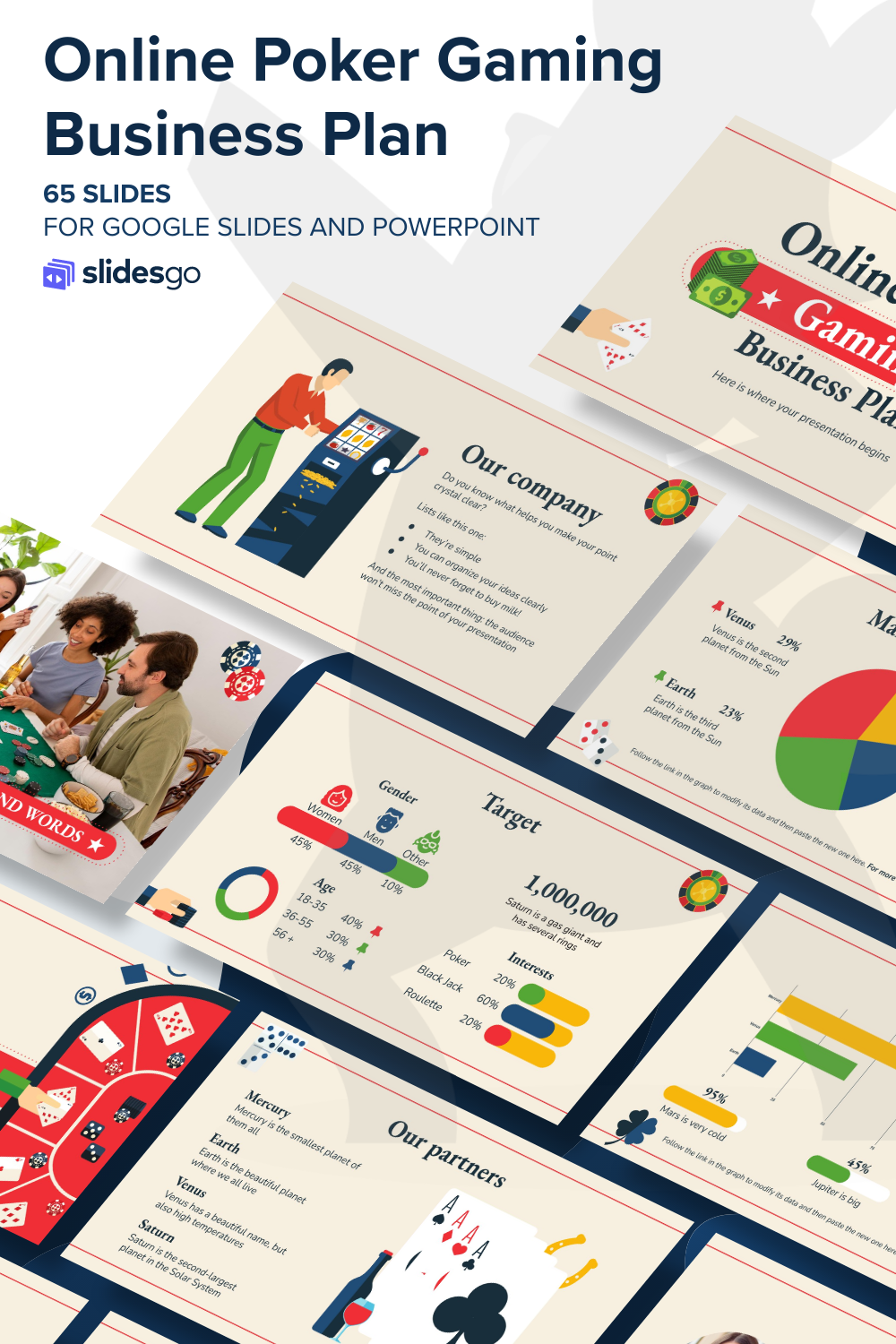 Online Poker Gaming Business Plan | Google Slides & PowerPoint