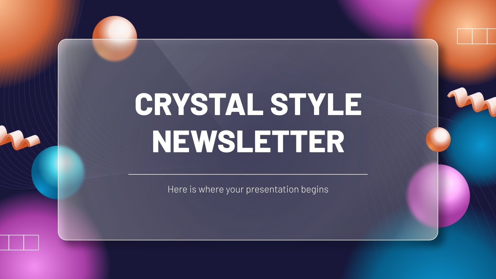 Crystal Style Newsletter | Google Slides & PowerPoint template