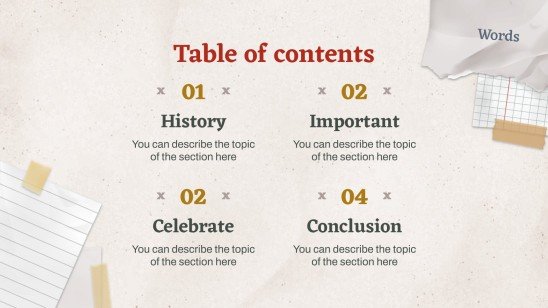 Minitema del Día del Diccionario | Google Slides y PowerPoint