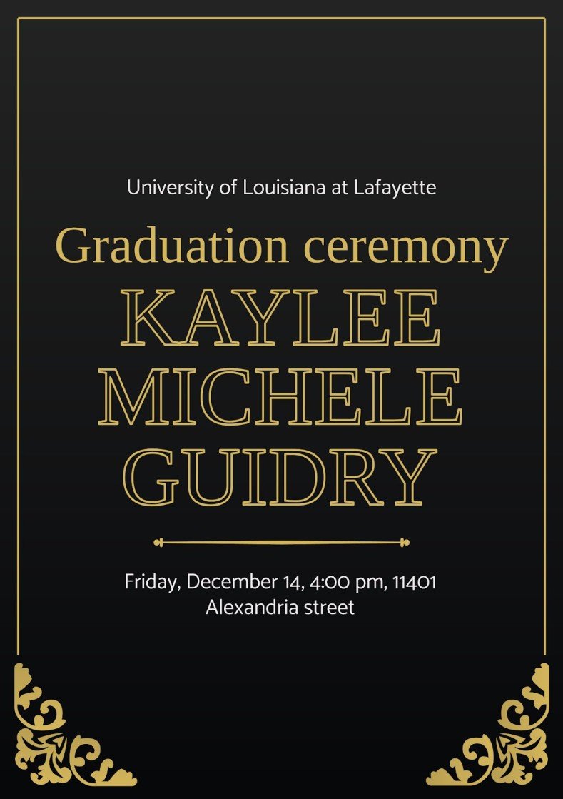 Printable Graduation Invitations | Google Slides & PowerPoint