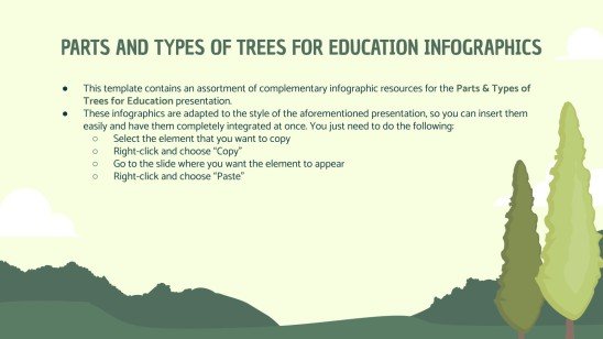 Parts & Types of Trees for Education Infographics