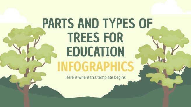 Plantillas de Google Slides y PowerPoint sobre árboles