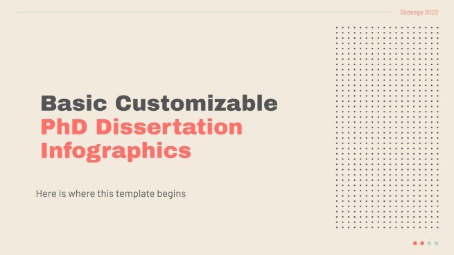Basic Customizable PhD Dissertation Infographics