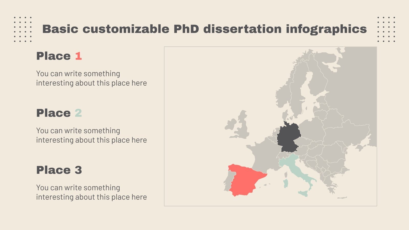 Basic Customizable PhD Dissertation Infographics