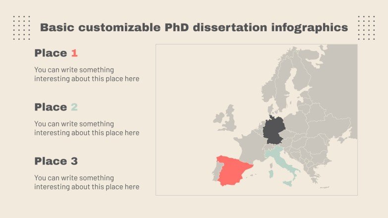 Basic Customizable PhD Dissertation Infographics