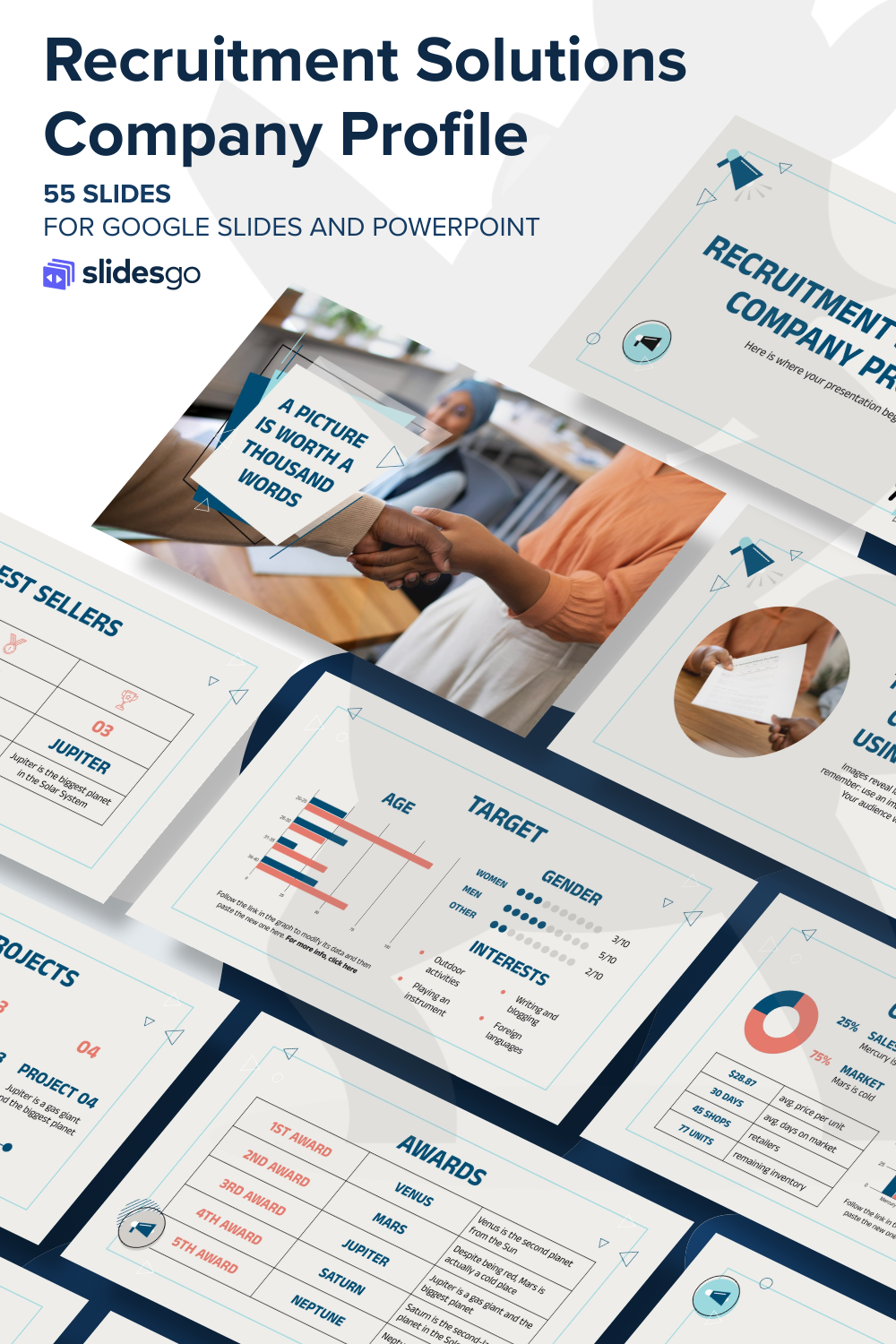 Recruitment Solutions Company Profile | Google Slides & PPT