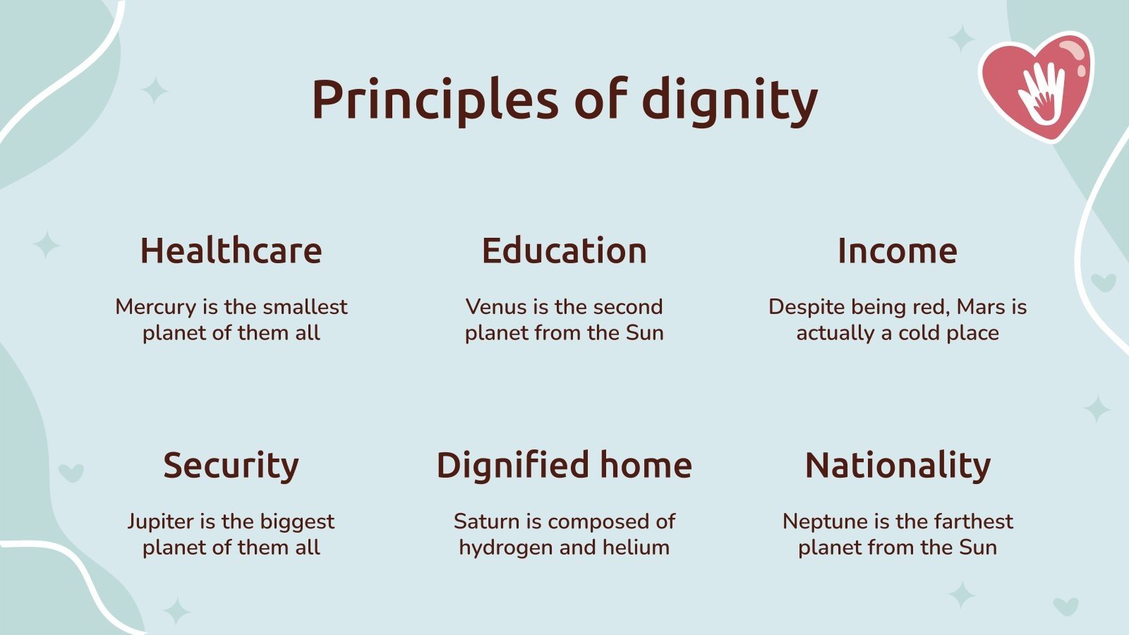 Minithème de la Journée mondiale de la dignité
