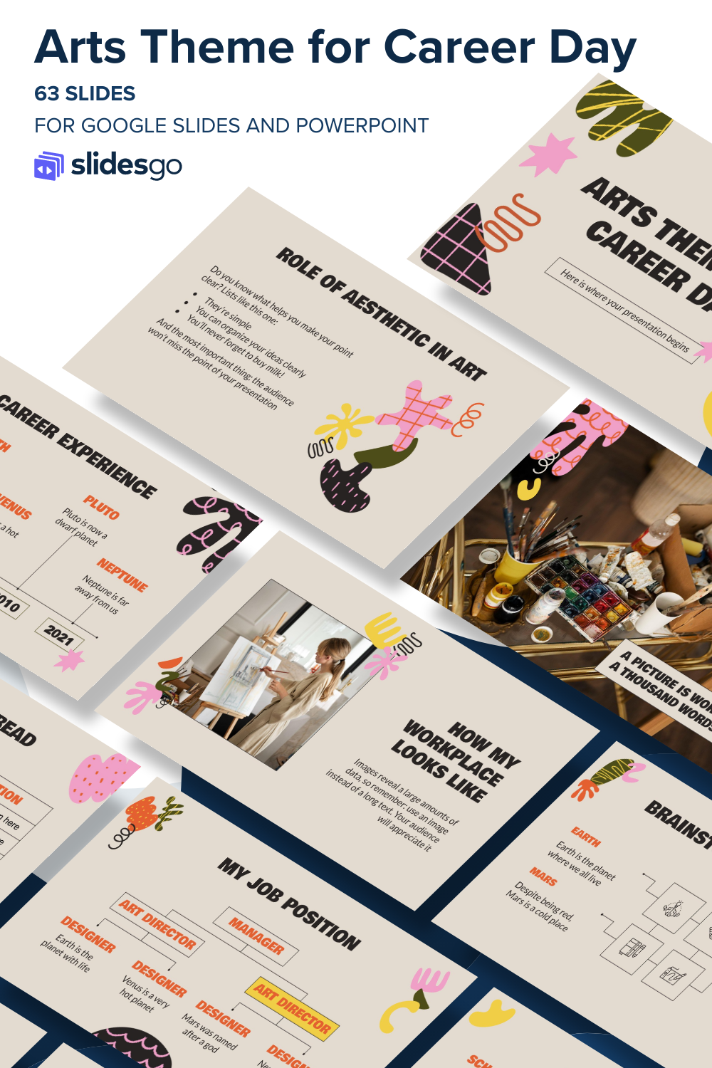 Arts Theme for Career Day | Google Slides & PowerPoint