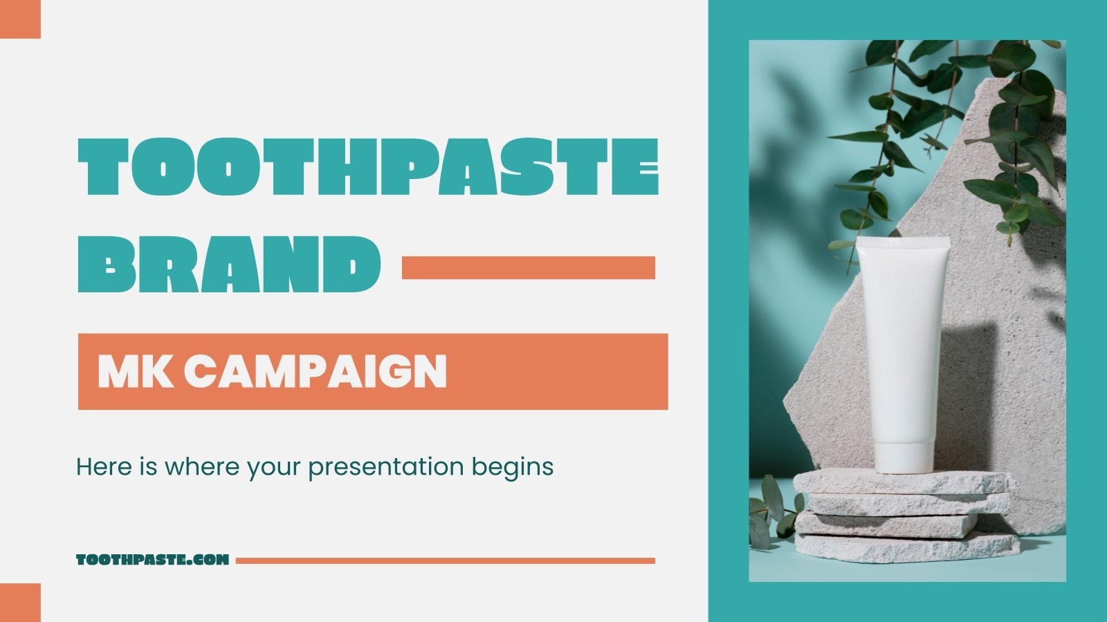 Toothpaste Brand MK Campaign | Google Slides & PowerPoint