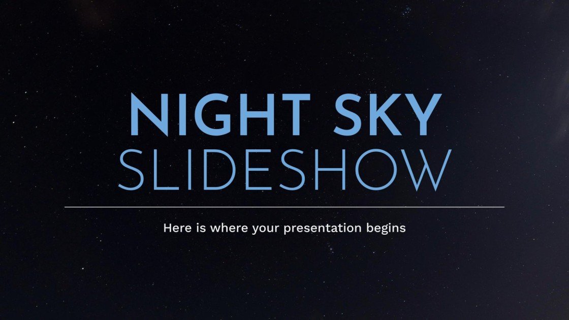 Night Sky Slideshow | Google Slides & PowerPoint template