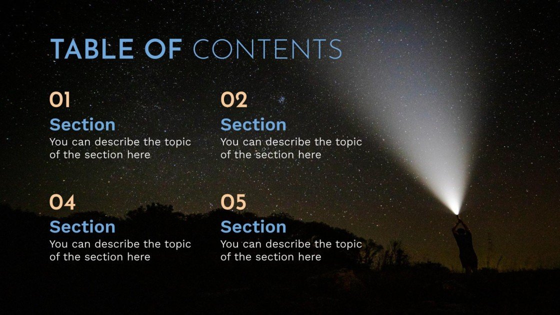 Night Sky Slideshow | Google Slides & PowerPoint template