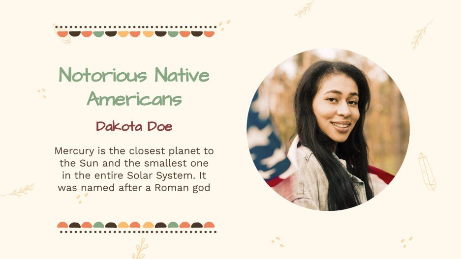 Native American Lesson Google Slides & PowerPoint template