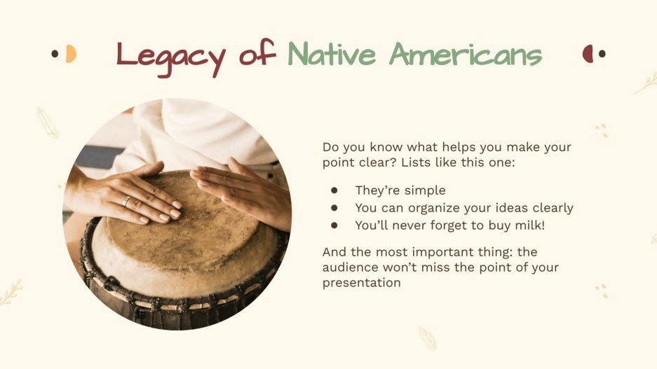 Native American Lesson Google Slides & PowerPoint template
