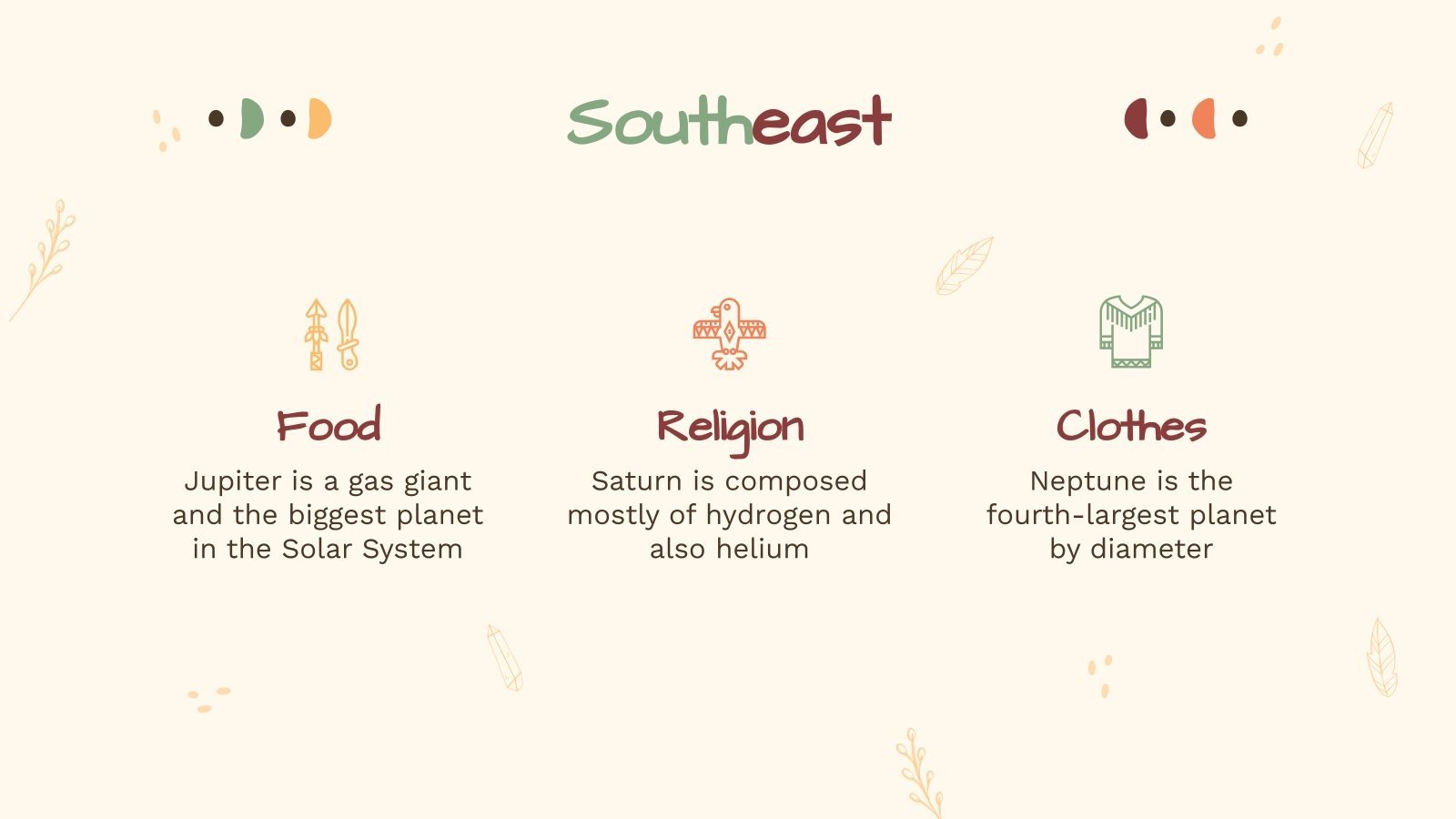 Native American Lesson Google Slides & PowerPoint template