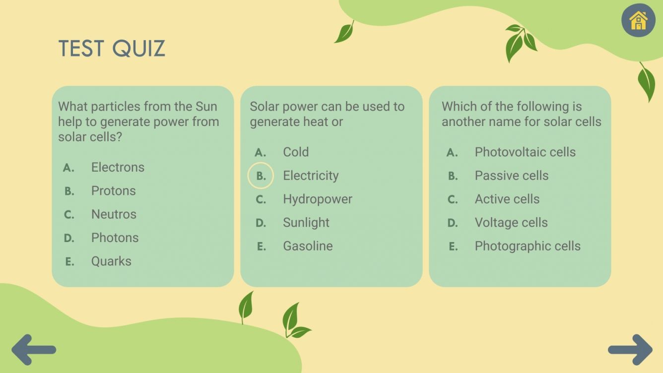 Tablero del Desafío Solar para Profesores | Google Slides