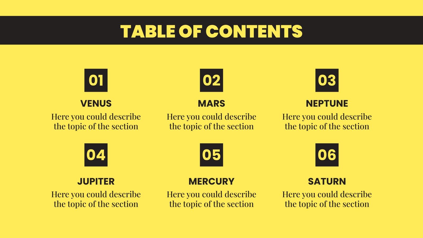 Tríptico amarillo para marketing | Tema de Google Slides y PPT