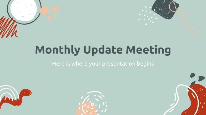 Monthly Update Meeting Google Slides & PowerPoint template