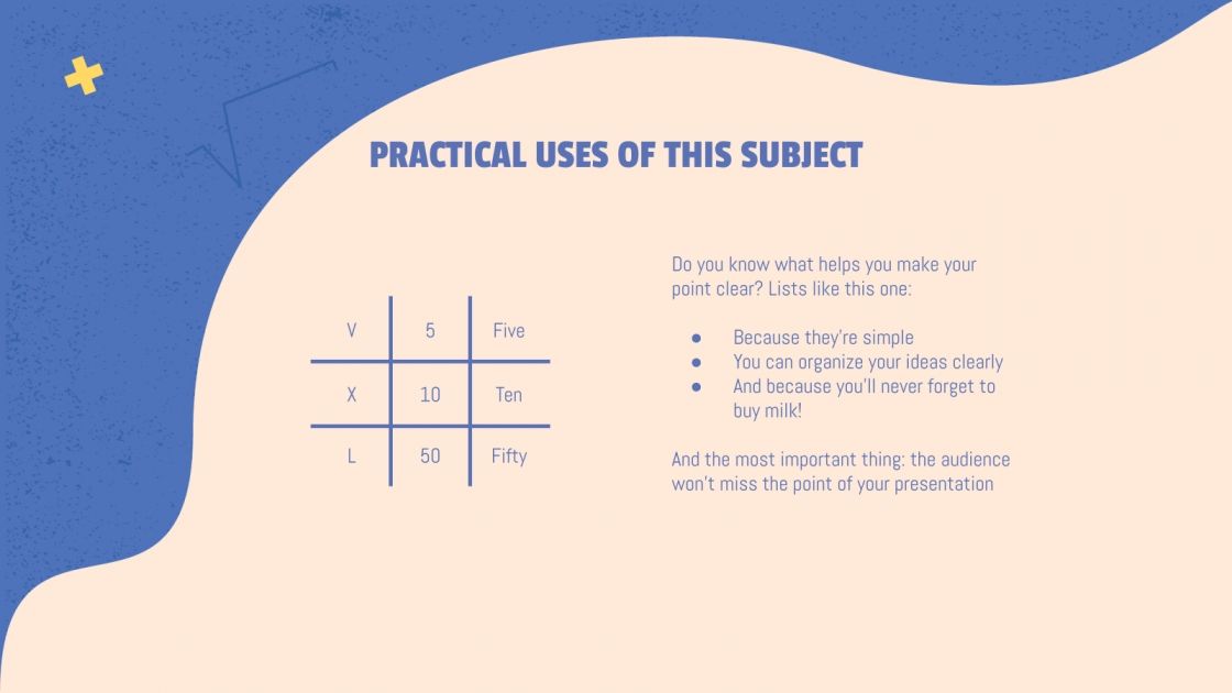Cours de mathématiques | Modèle Google Slides et PowerPoint