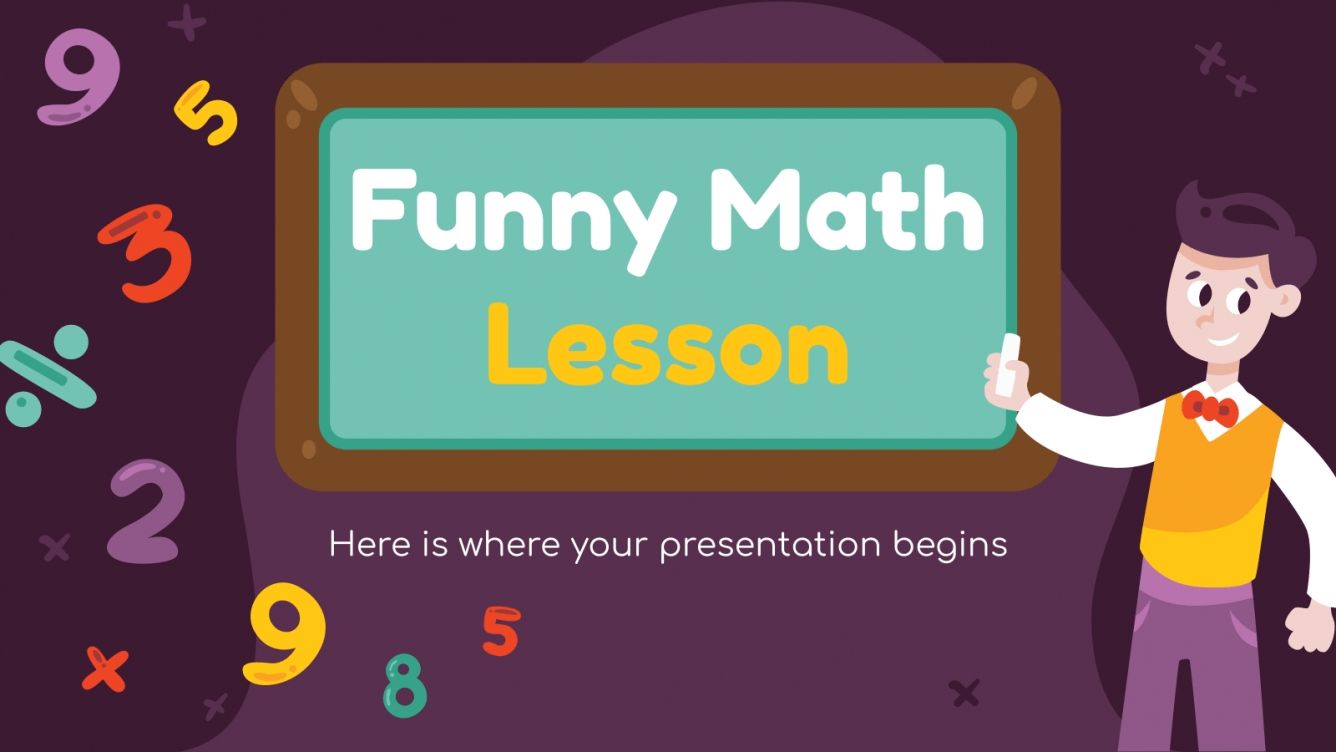 Math Lesson Google Slides theme & PowerPoint template