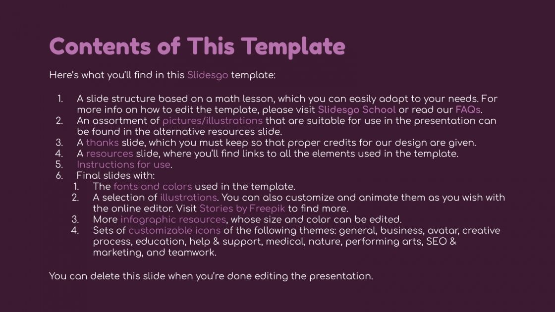 Math Lesson Google Slides theme & PowerPoint template