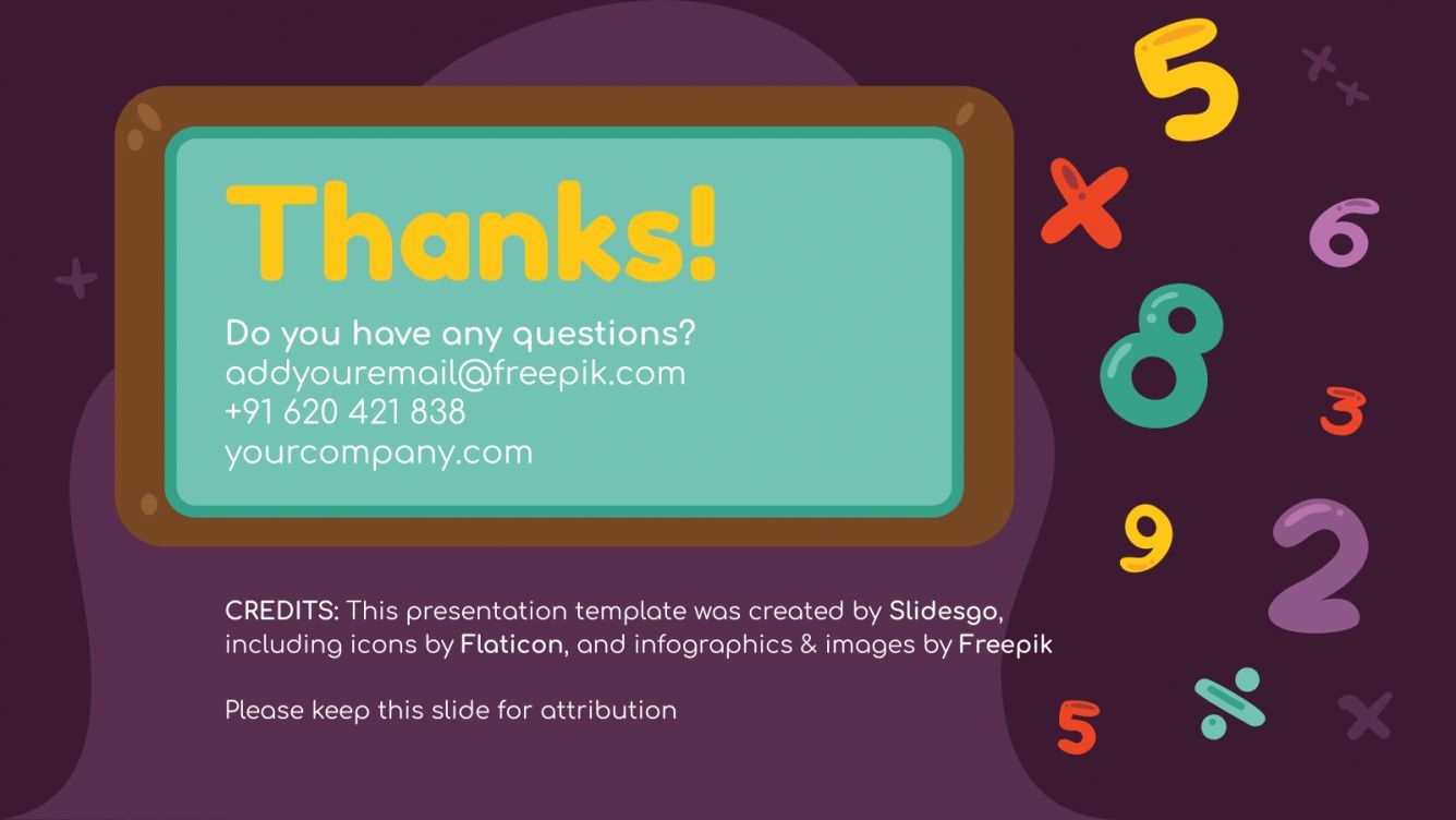 Math Lesson Google Slides theme & PowerPoint template