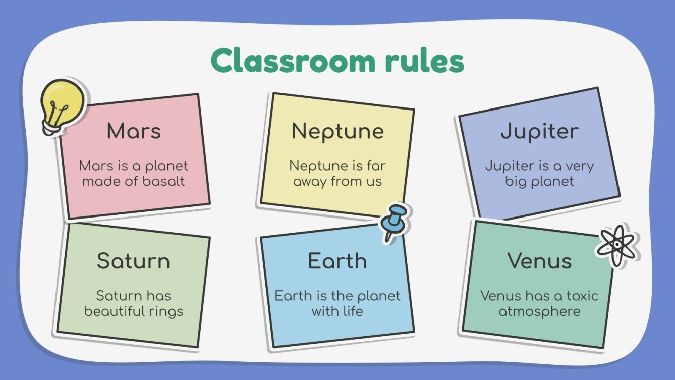 Pre-K Classroom Rules | Google Slides and PowerPoint