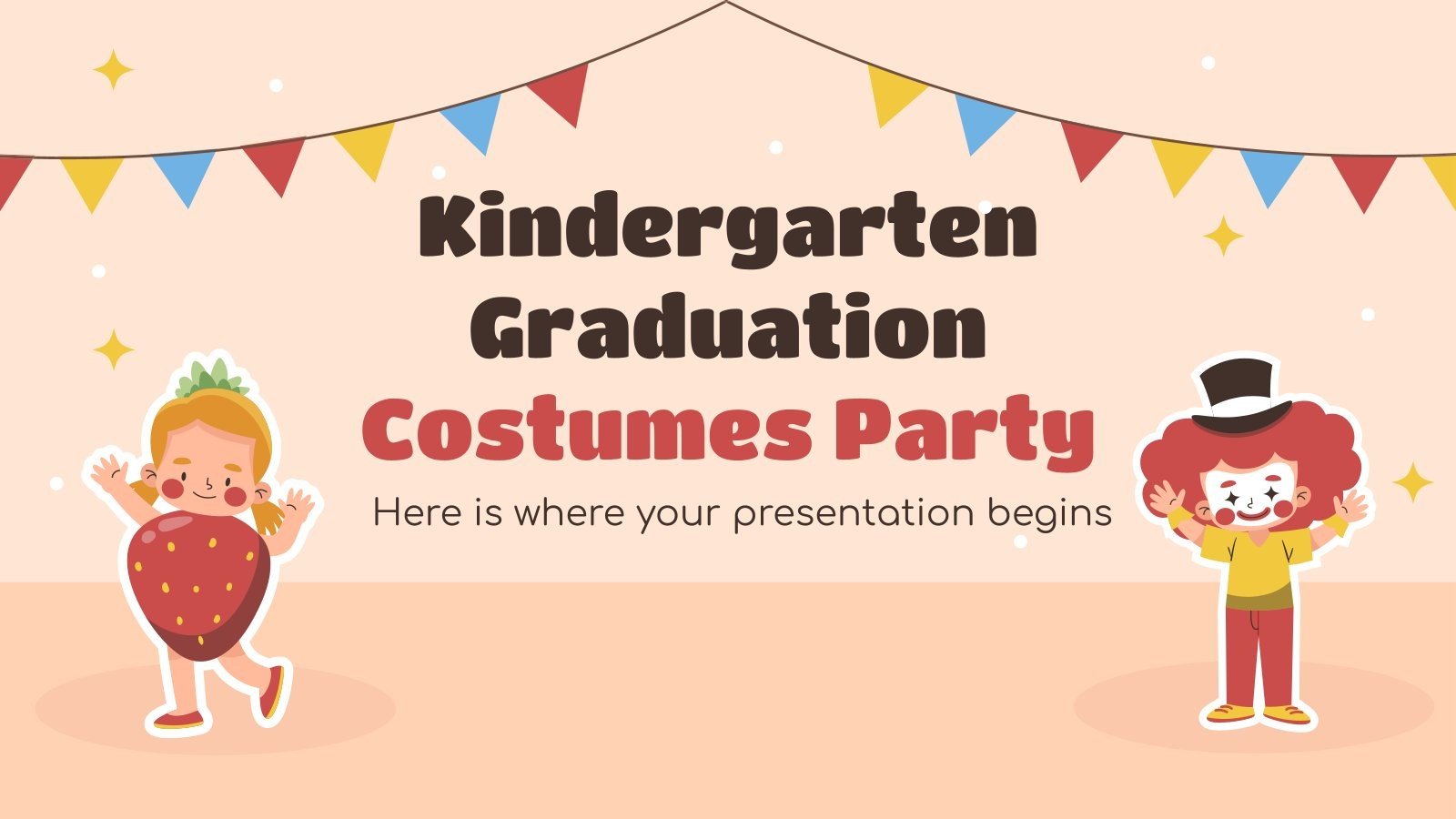 Kindergarten Graduation Costumes Party | Google Slides & PPT
