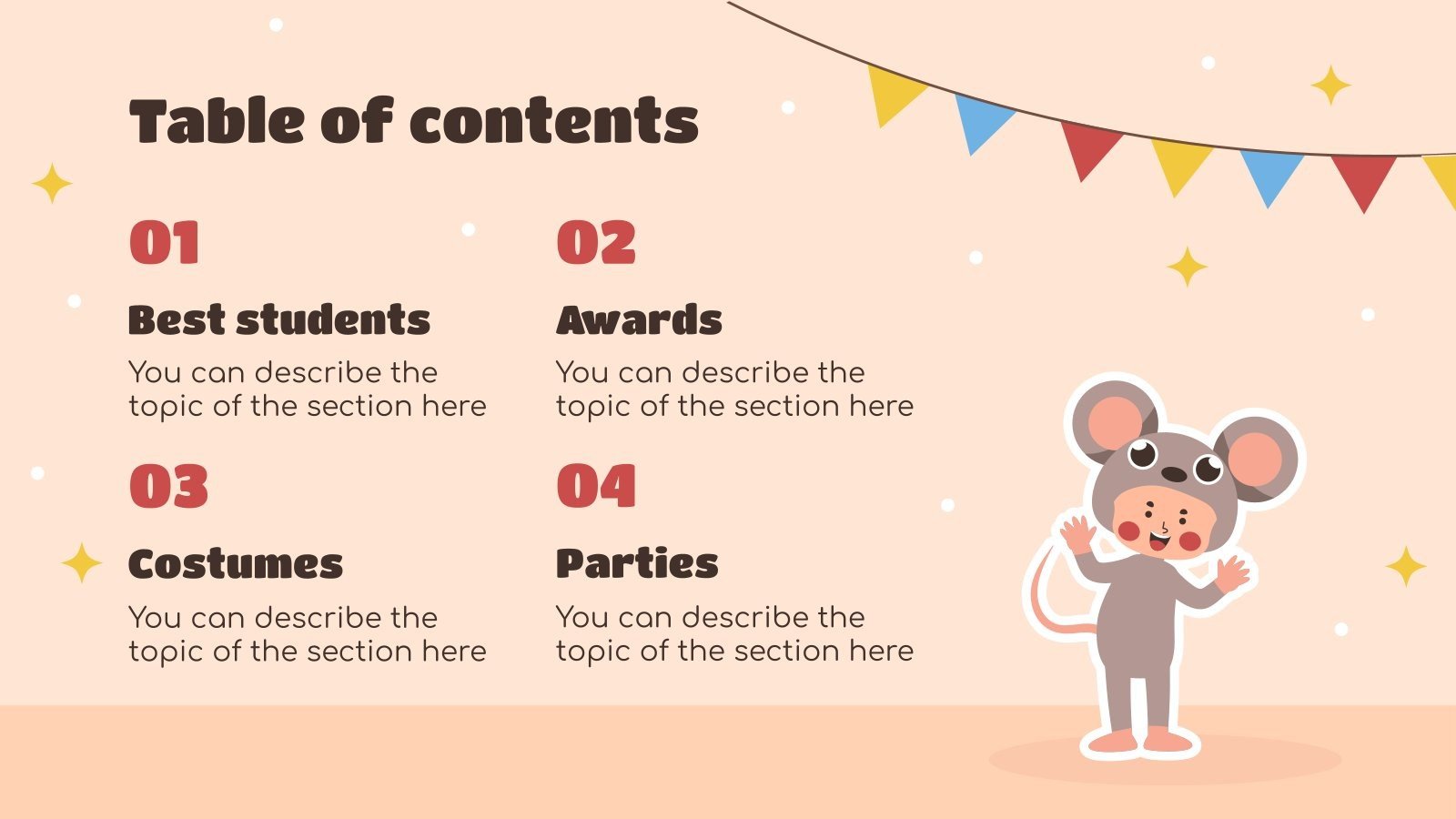 Kindergarten Graduation Costumes Party | Google Slides & PPT