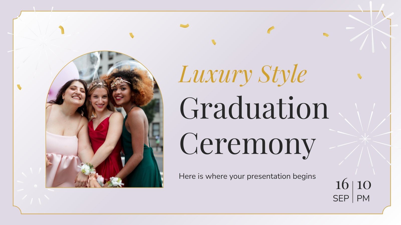 Luxury Style Graduation Ceremony | Google Slides & PowerPoint