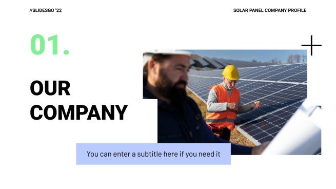 Solar Panel Company Profile | Google Slides and PowerPoint