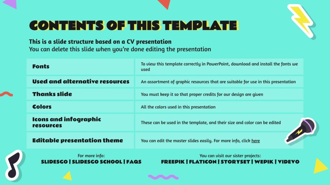 Comedian & Guest Speaker CV | Google Slides and PowerPoint