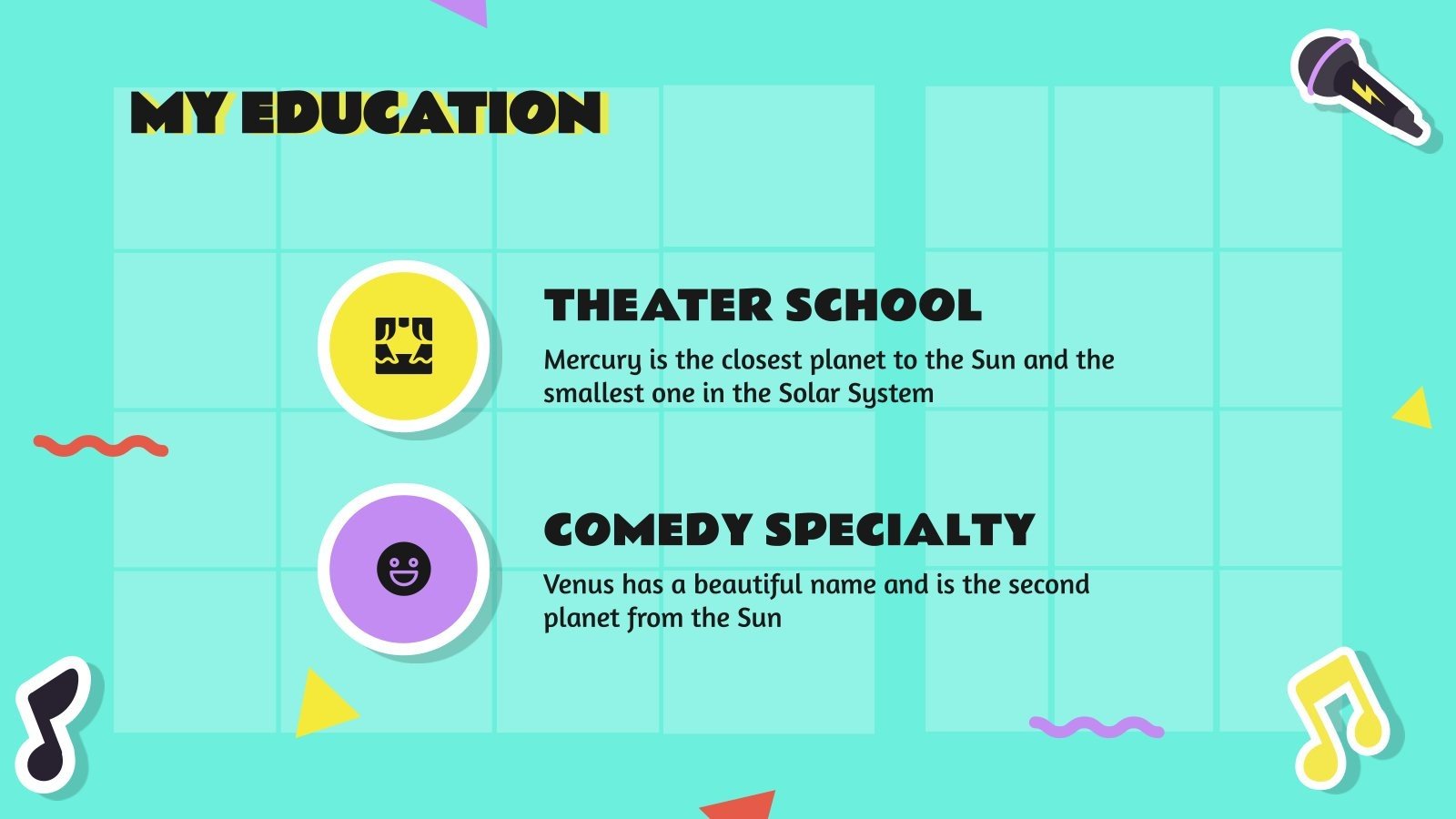 Comedian & Guest Speaker CV | Google Slides and PowerPoint