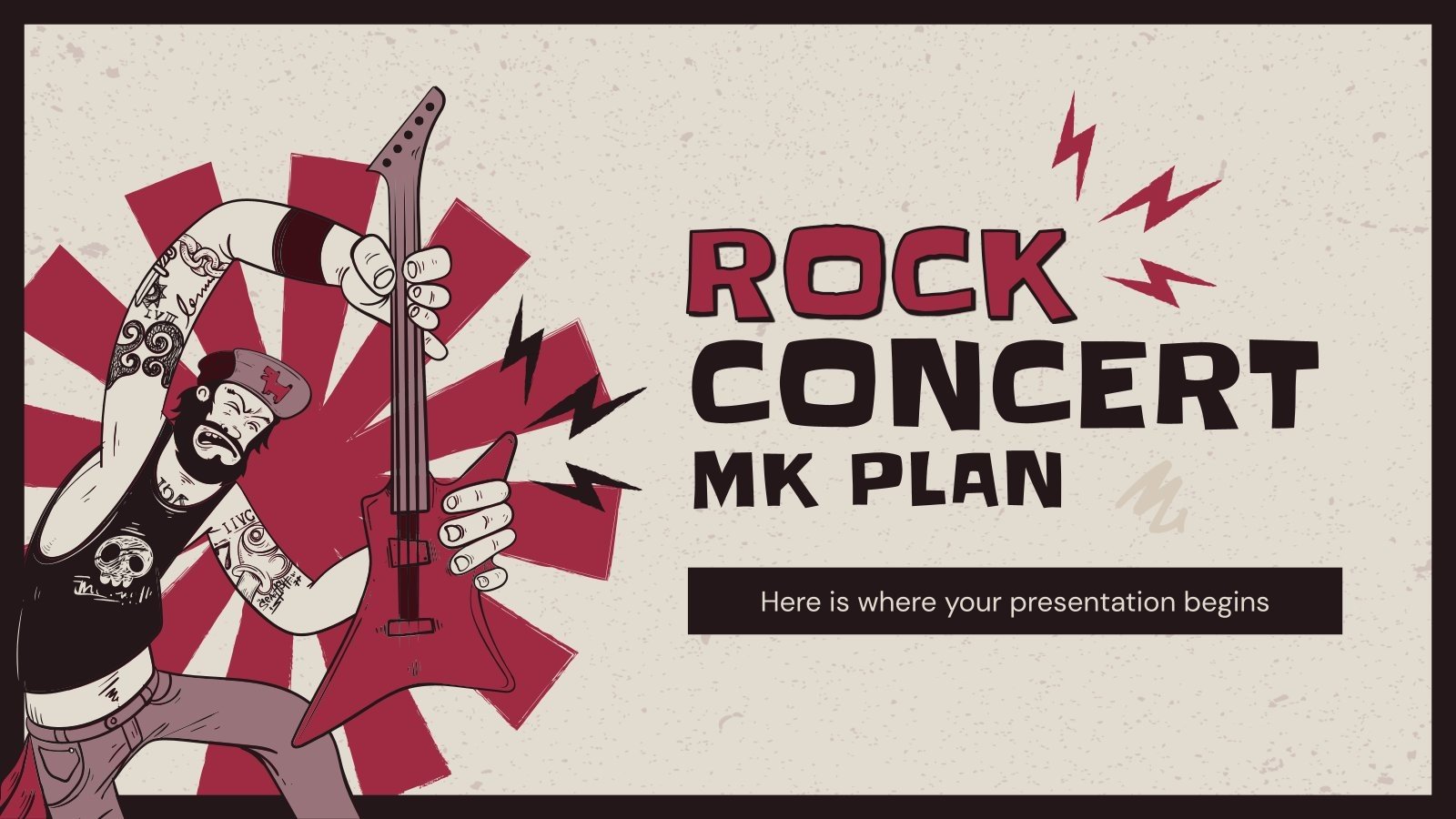 Rock Concert MK Plan | Google Slides and PowerPoint