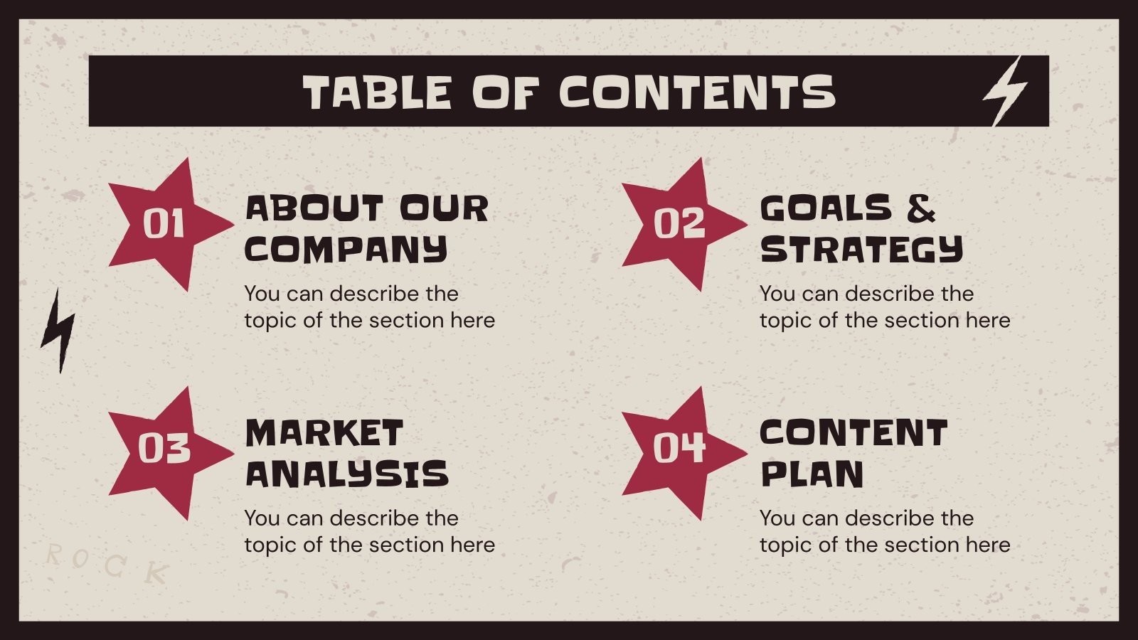 Rock Concert MK Plan | Google Slides and PowerPoint