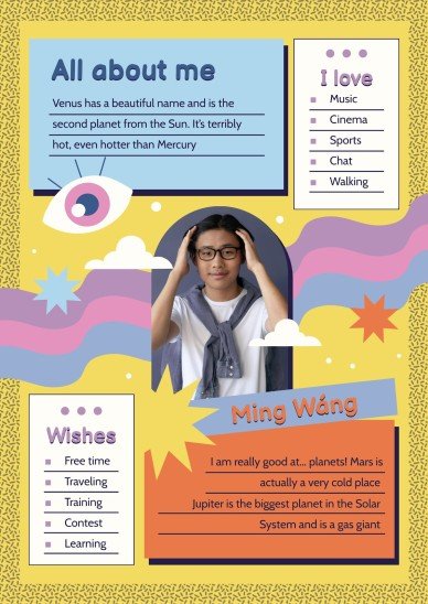 About Me: Printable Sheets | Google Slides & PowerPoint