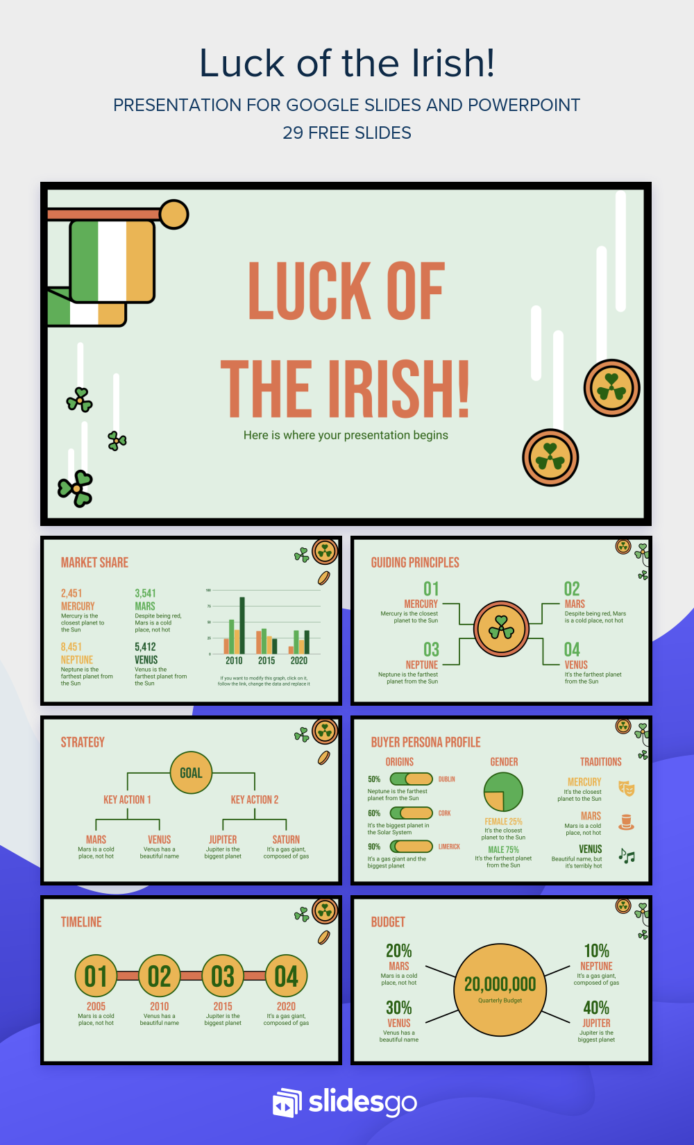 Luck of the Irish! | Template for Google Slides & PowerPoint