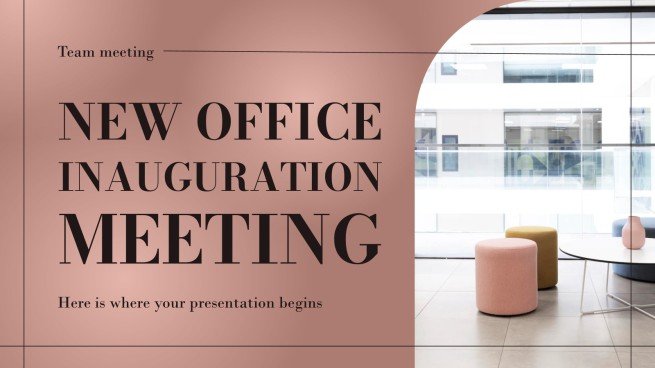 New Office Inauguration Meeting | Google Slides and PowerPoint
