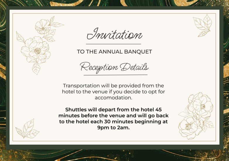 Luxury Banquet Invitations | Google Slides and PowerPoint