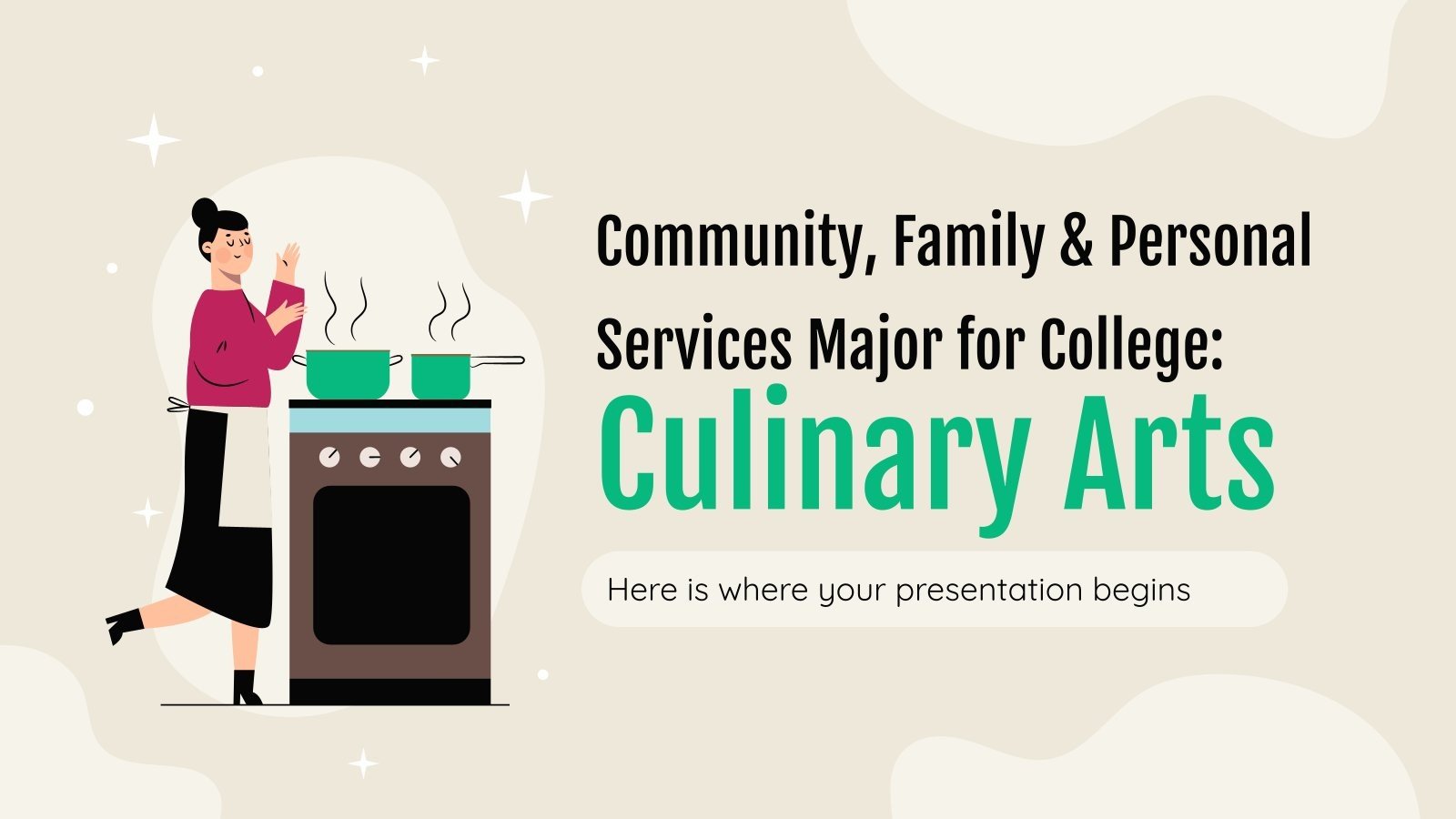 College: Culinary Arts | Google Slides and PowerPoint