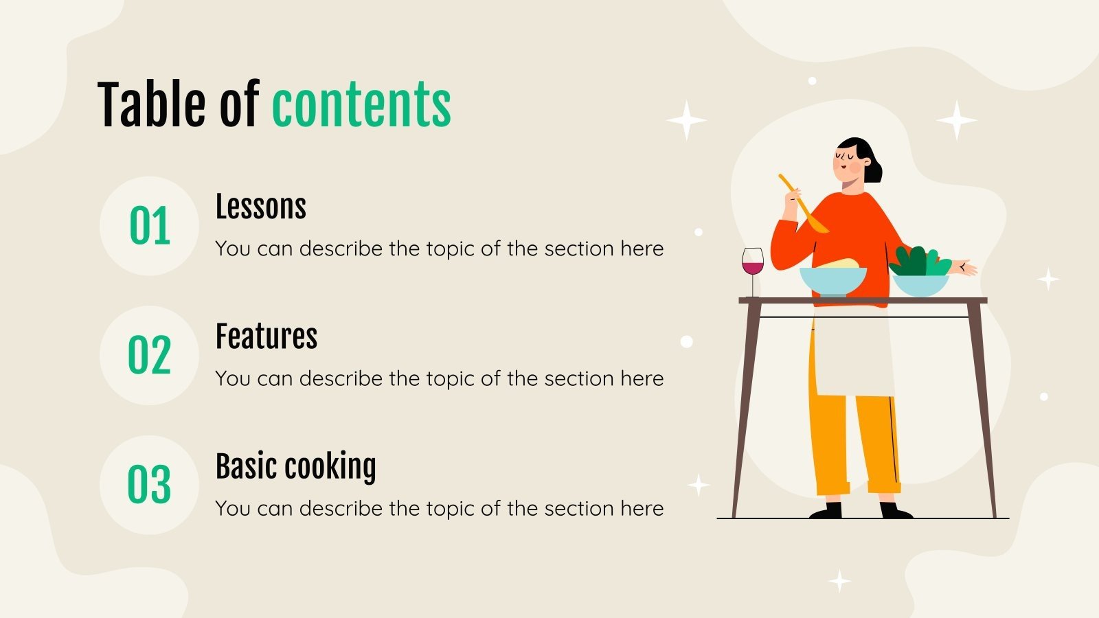 College: Culinary Arts | Google Slides and PowerPoint