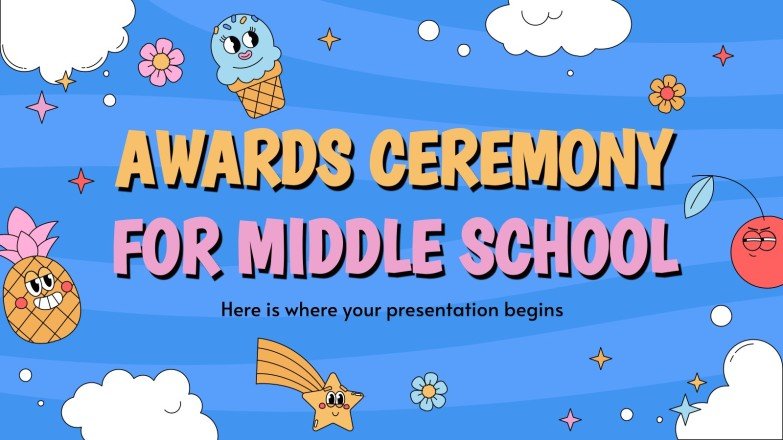 Awards Ceremony for Middle School | Google Slides & PPT