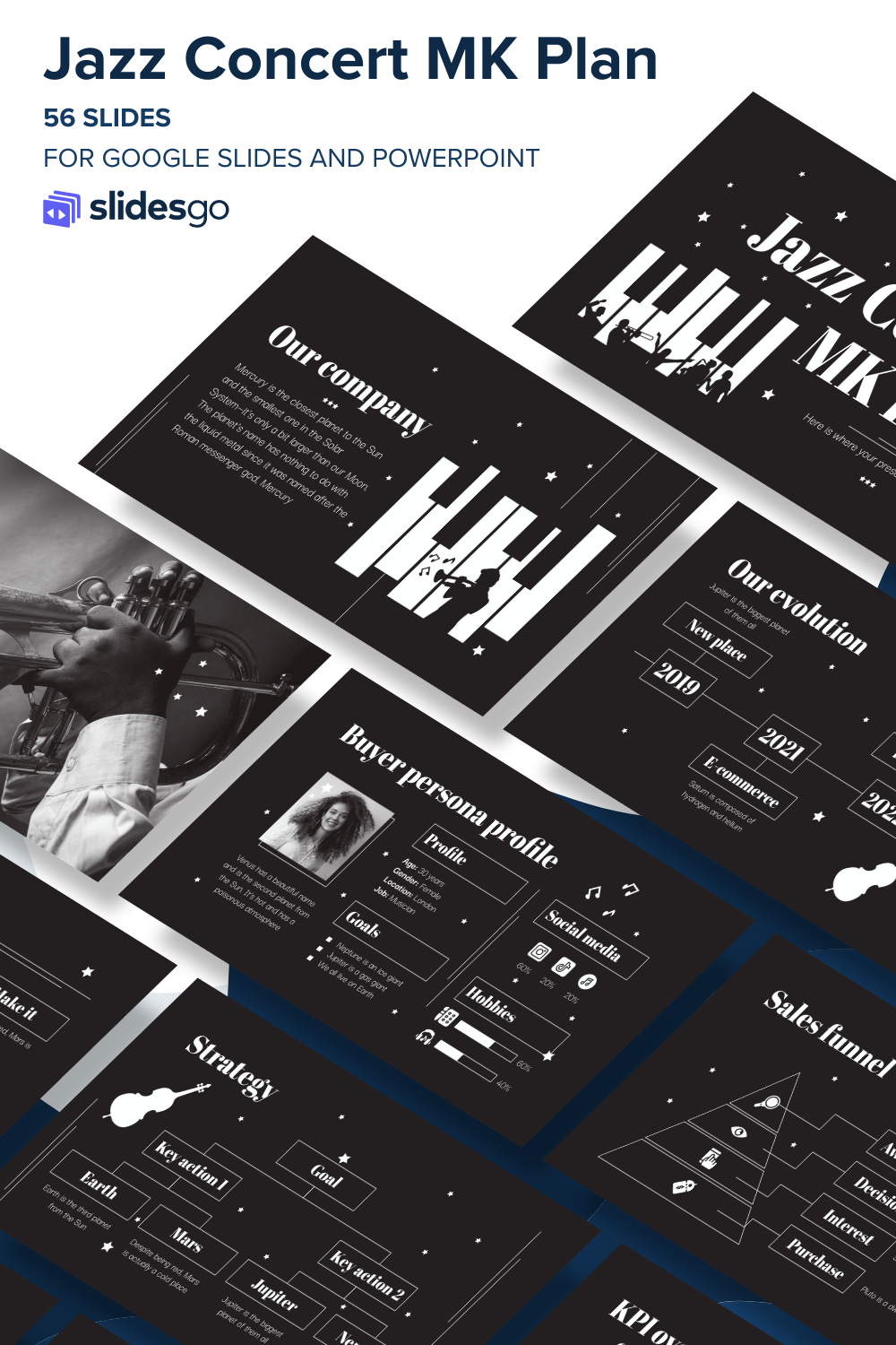 Jazz Concert MK Plan | Google Slides and PowerPoint