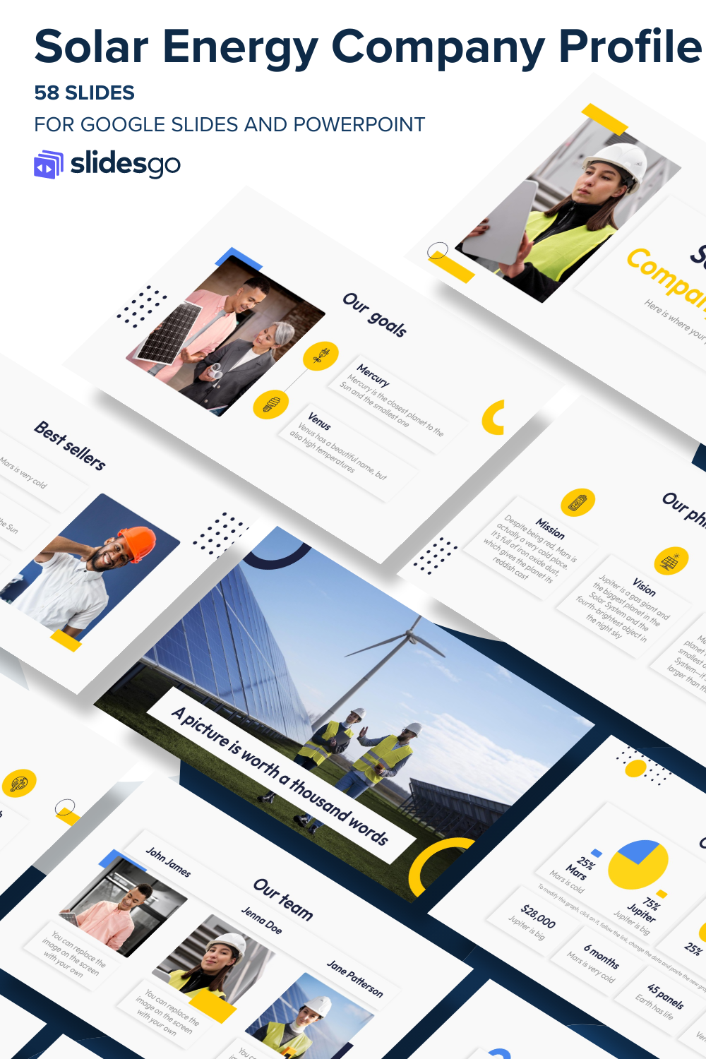 Solar Energy Company Profile | Google Slides and PowerPoint