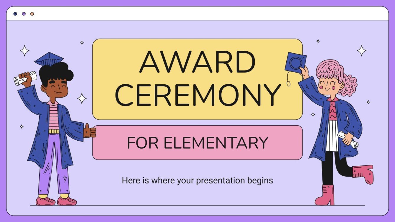 Templates for Google Slides and PPT for an Award Ceremony