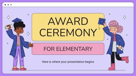 Templates for Google Slides and PPT for an Award Ceremony
